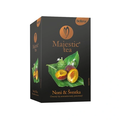 Biogena Majestic tea herbata owocowa ze śliwką i Noni 20 saszetek - Kawa365