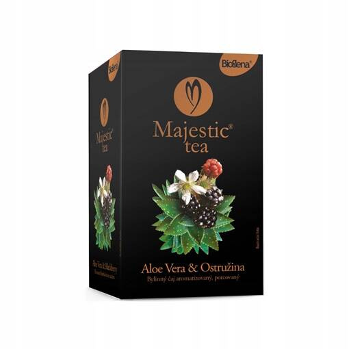 Biogena Majestic tea herbata ziołowa z jeżyną i Aloe Vera 20 saszetek ...