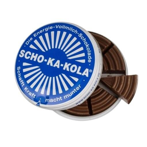 Scho-ka-kola Vollmilch - cukierki z czekolady mlecznej z kofeiną 100g ...